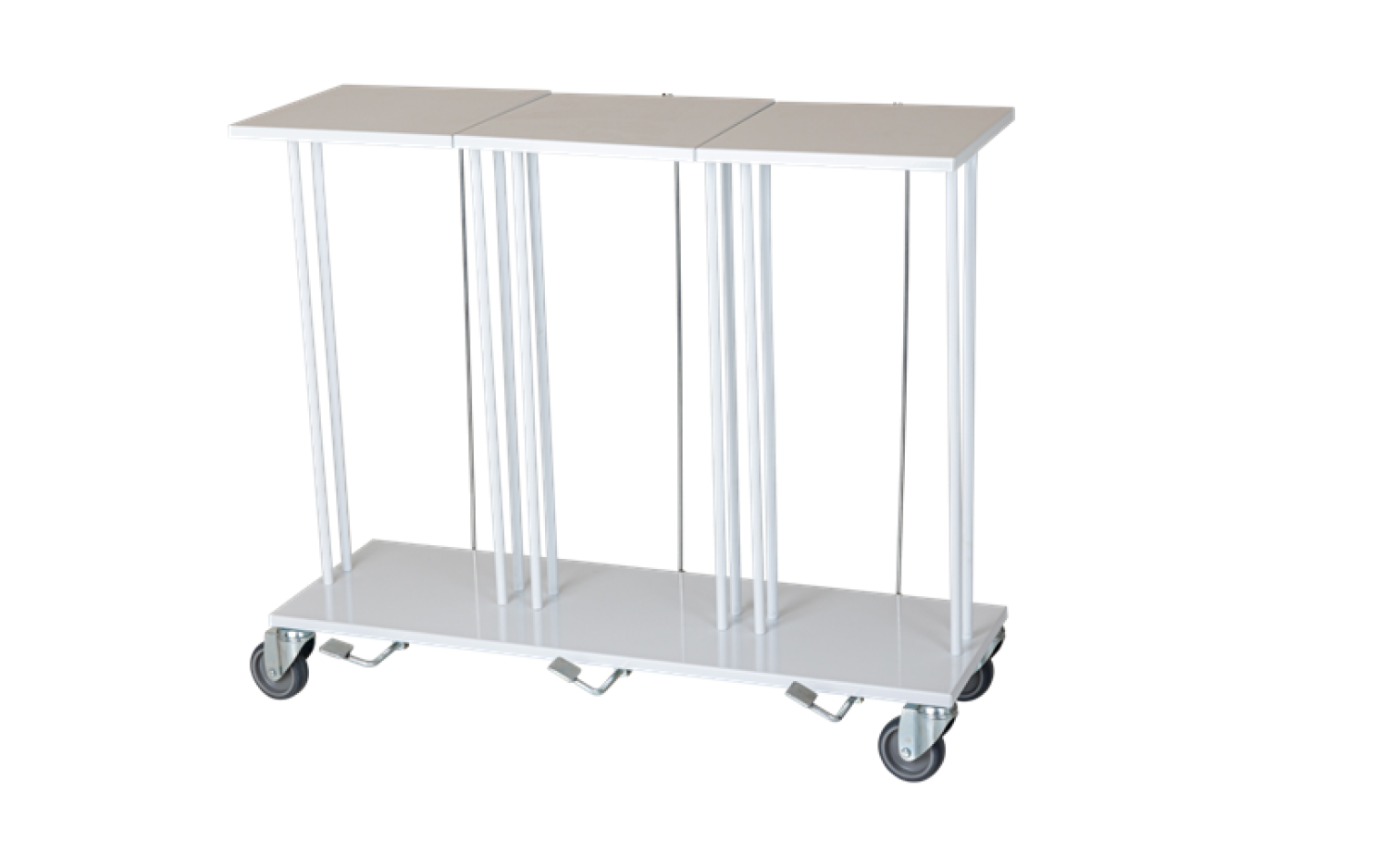 Affaldsstativ m/pedal trippel